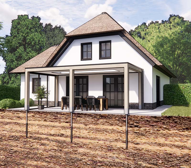 Funderingsschroef fundering - Van Aken Schroeffunderingen